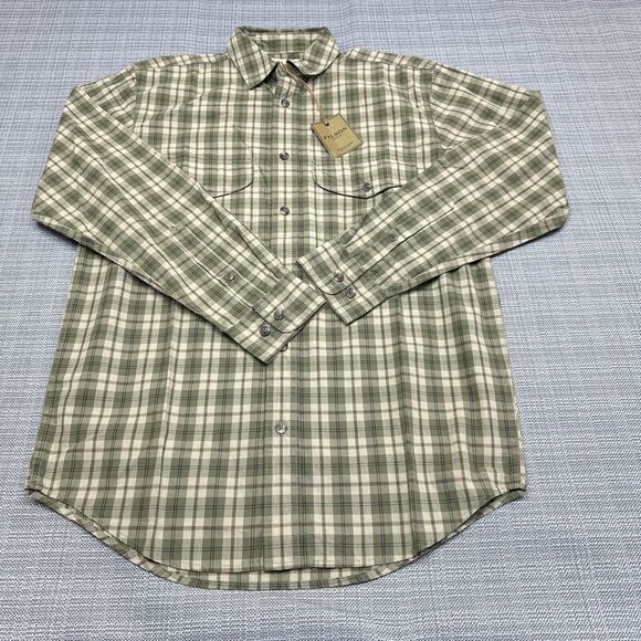 Filson | Shirts | Filson Shirt Mens Xs Feather Cloth Green Plaid ...